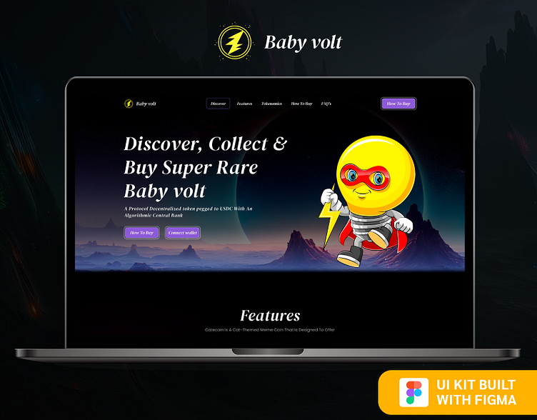 Baby Volt Inu Meme Coin Web UI Kit by Bitrix Infotech Pvt Ltd on Dribbble