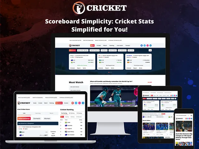 Cricket UI designs, themes, templates and downloadable graphic elements ...