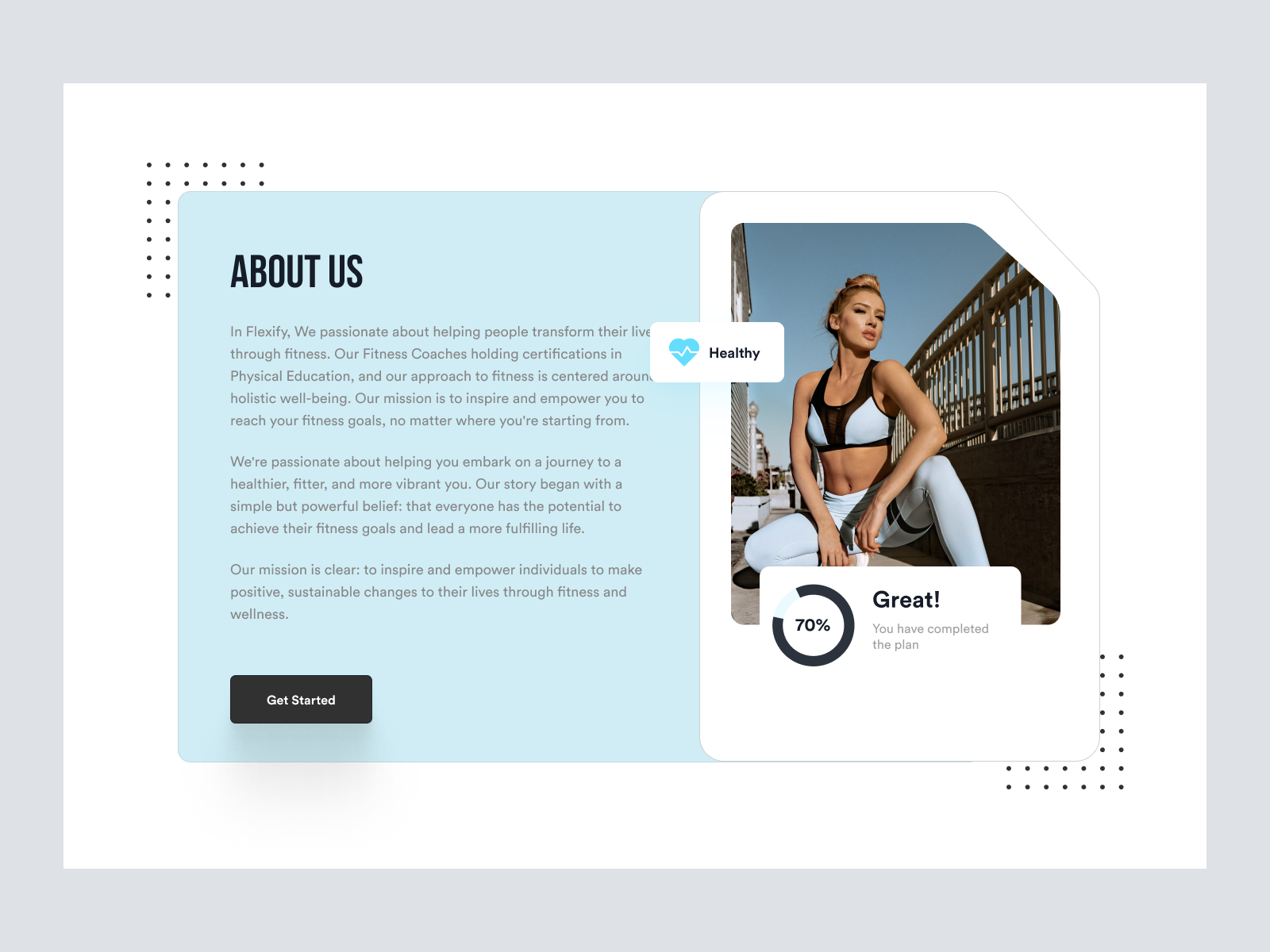Flexify - Fitness Trainer Website by Mike Taylor for Landing Page Heaven on Dribbble