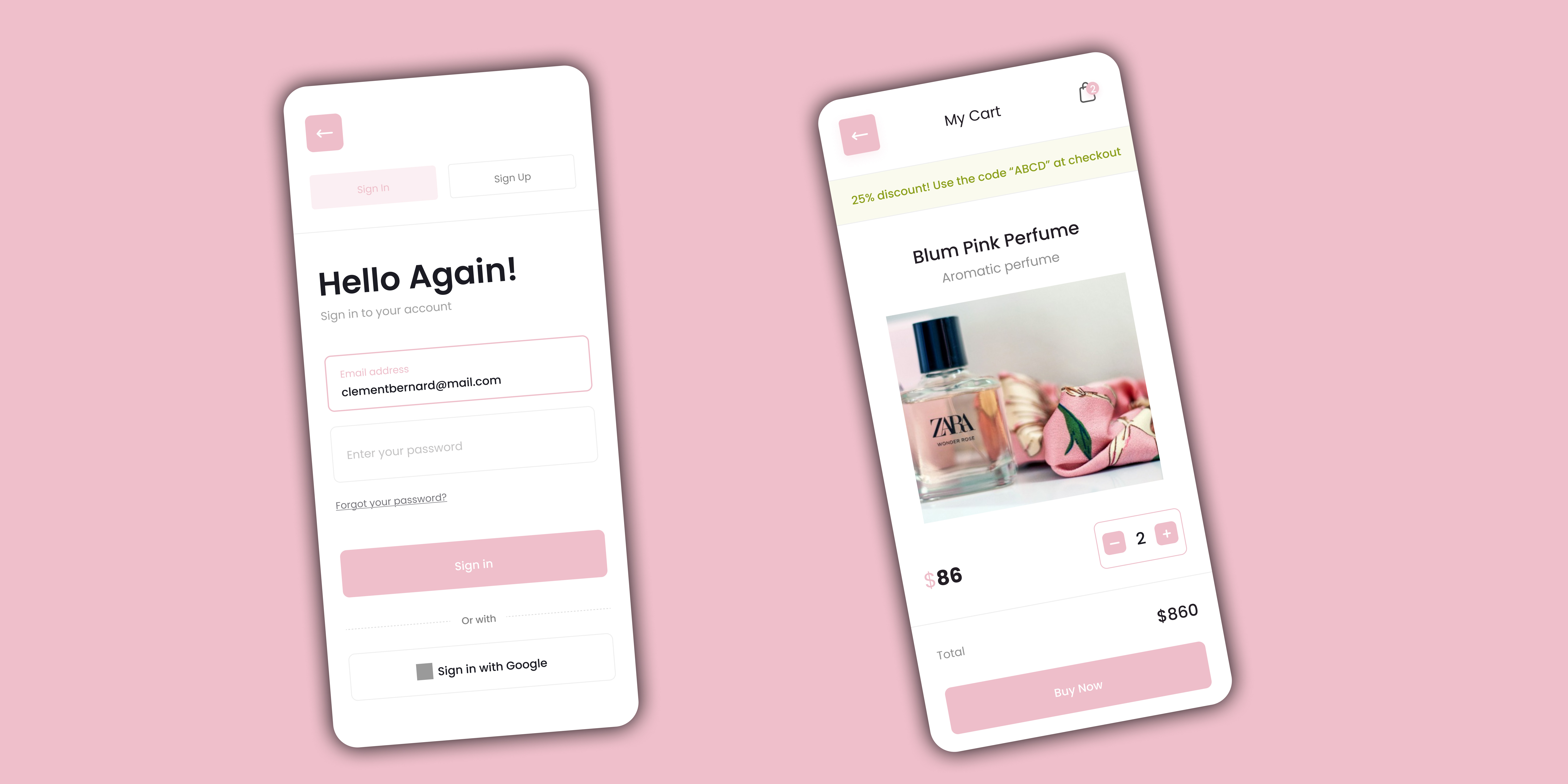 Perfume App / E-Commerce App by Bytesoltech on Dribbble