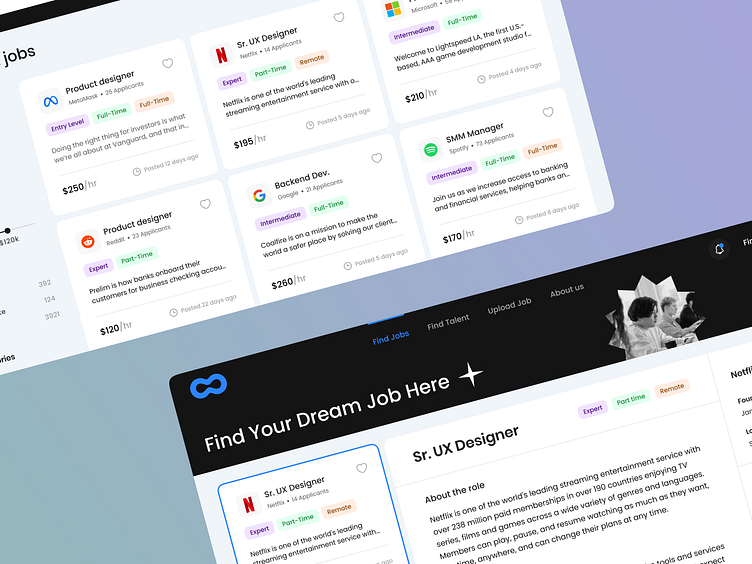 Job Search Website Concept by Ronas IT | UI/UX Team on Dribbble