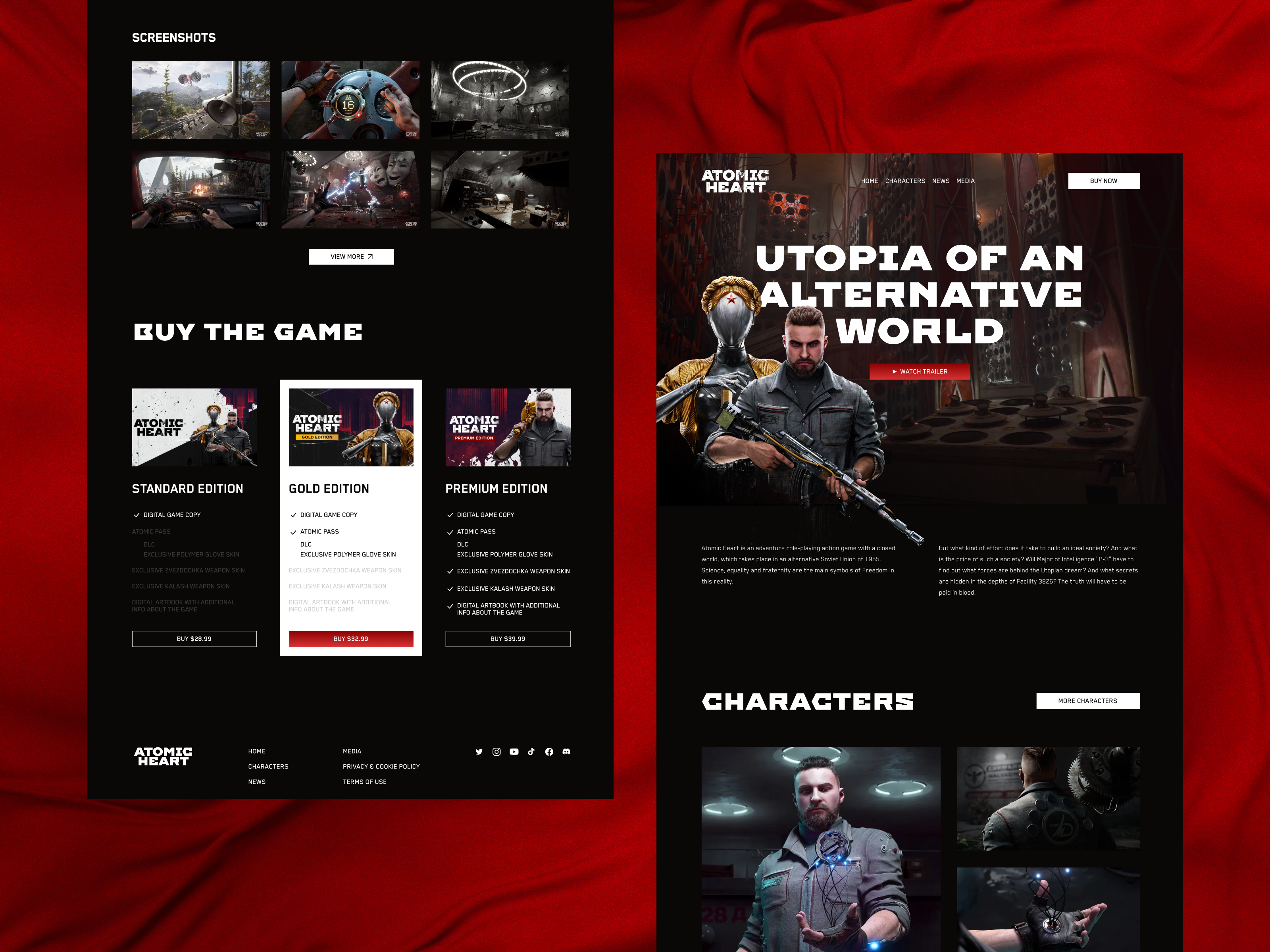 Game Landing Page Design Concept by Ronas IT | UI/UX Team on Dribbble
