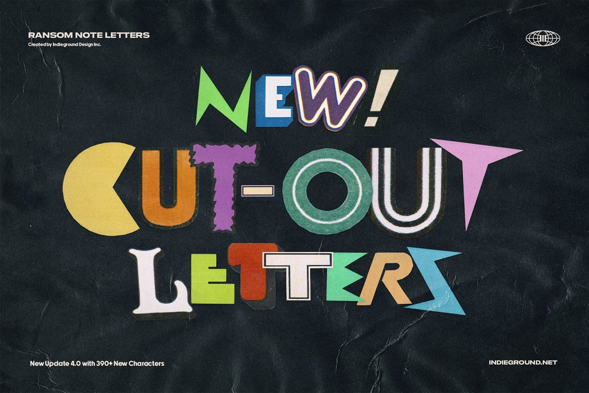 1250 Ransom Note Letters by Modern Font on Dribbble