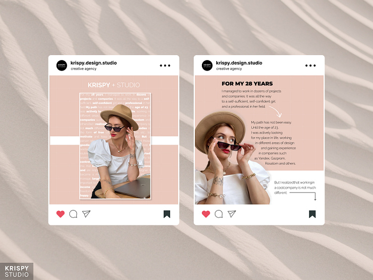 Instagram Post for business founder by Krispy Studio on Dribbble