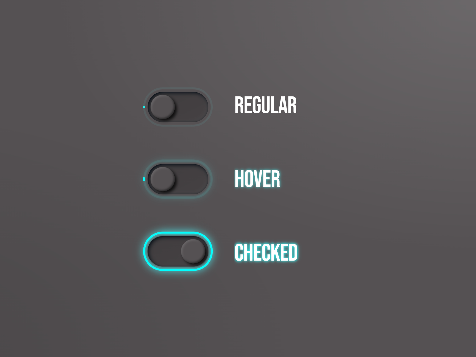 CSS Neon Toggle Switch by Alvaro Montoro on Dribbble