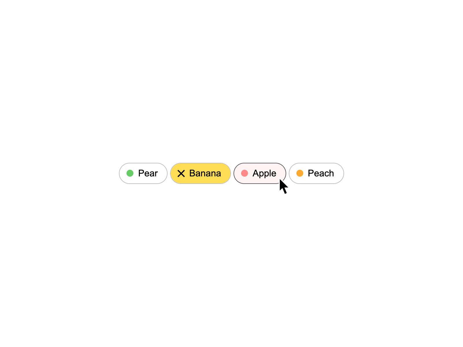 CSS Pill Component by Alvaro Montoro on Dribbble