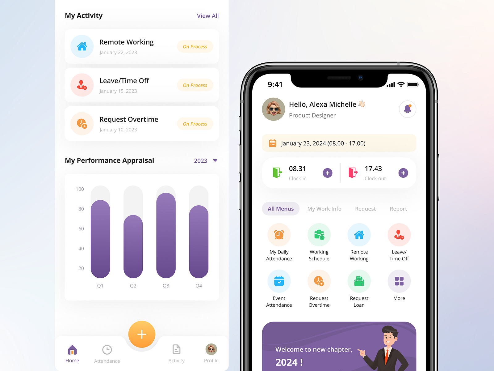 HR Management - Employee Super App by Aisya Rizki on Dribbble
