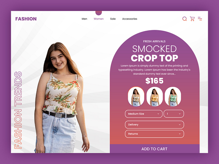 Fashion eCommerce Store Product Page UI by WebDesk Solution on Dribbble
