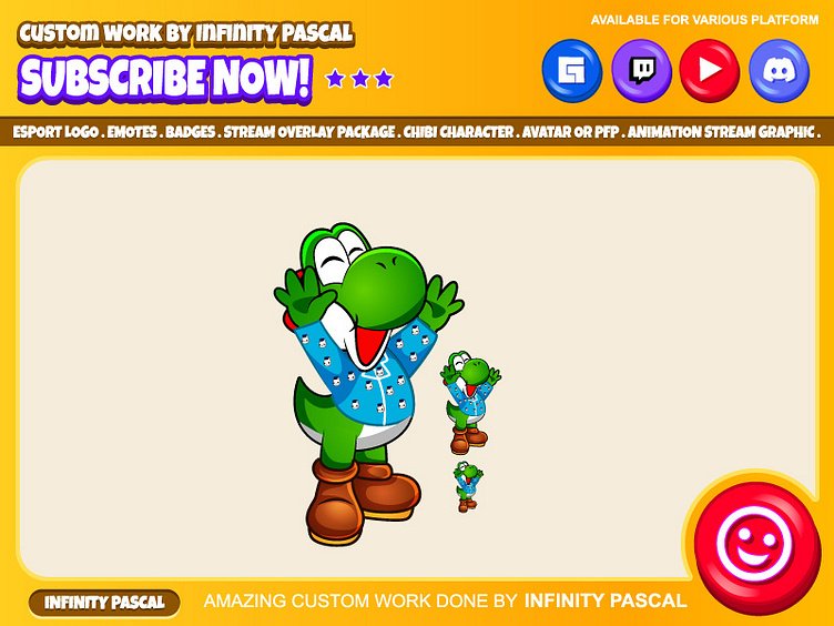 🦕Custom Green Yoshi Pajamas Emotes🦖 by Pascal Infinity on Dribbble