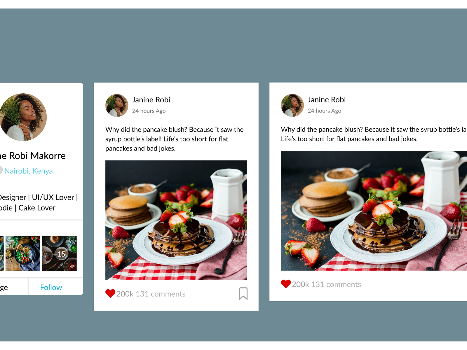 Responsive Card Design by Janine Robi Makorre on Dribbble