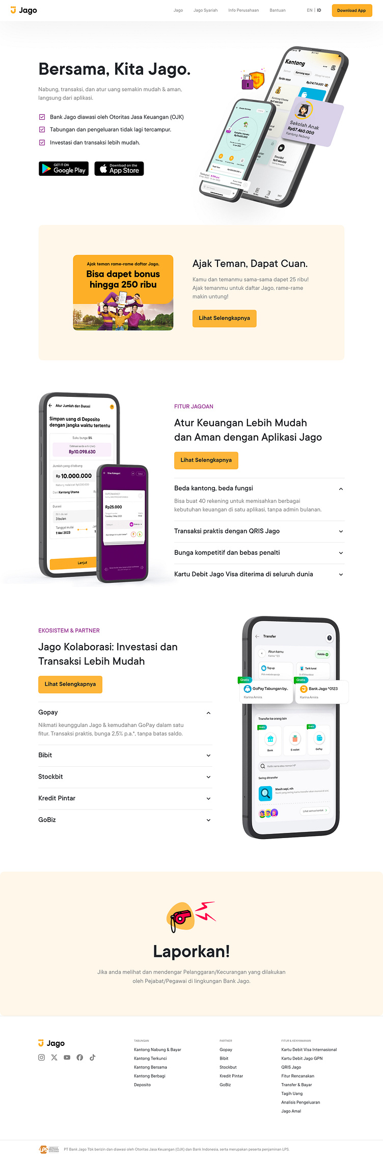 Bank Jago Website - Landing Page Redesign by Amar Shiddiq on Dribbble