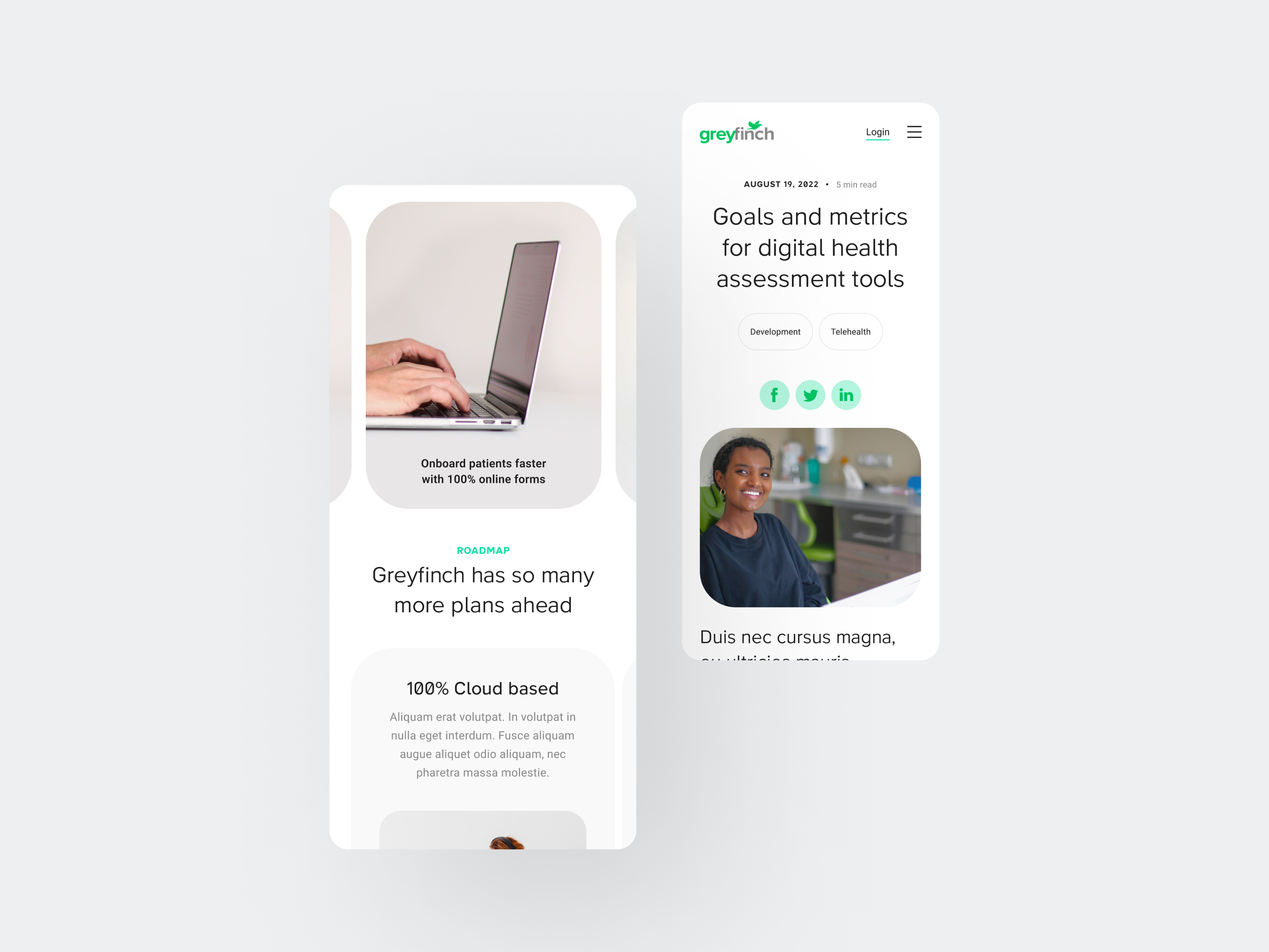 Greyfinch by Ali — for Few on Dribbble