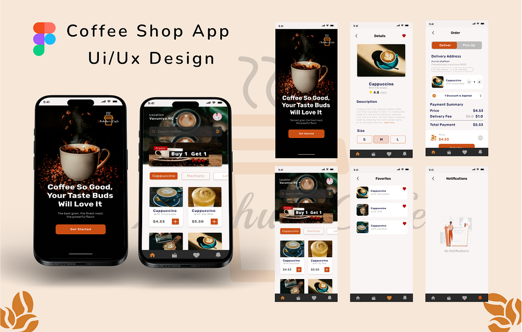 Coffee Shop App Ui/Ux Design by Safkan Mohammed on Dribbble