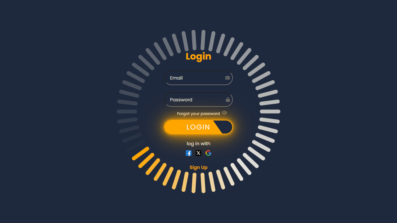 New Rotating Style Anmated Login Form Using Html Css By Eldnight Ahmad On Dribbble