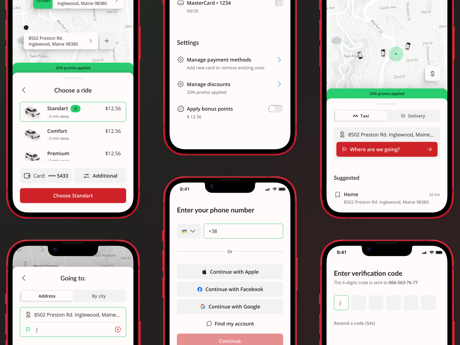 🚖 Taxi App Figma Template by Віталік Веретко on Dribbble
