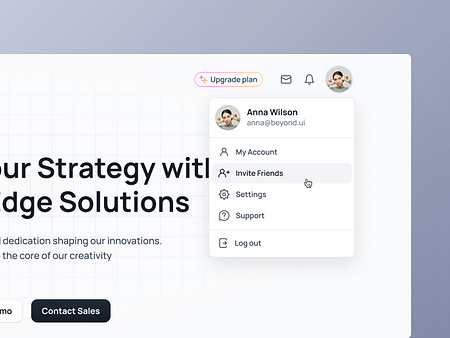 Browse thousands of Profile Dropdown images for design inspiration ...