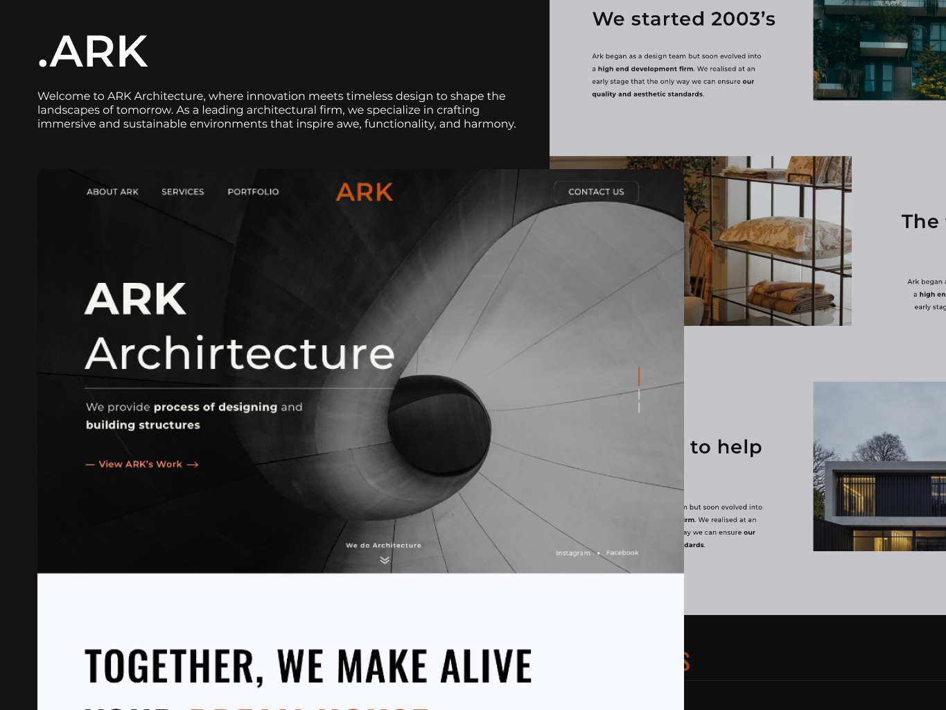ARK Architecture / UX UI design by Lara Markovinovic on Dribbble ARK Architecture / UX UI design by Lara Markovinovic on Dribbble