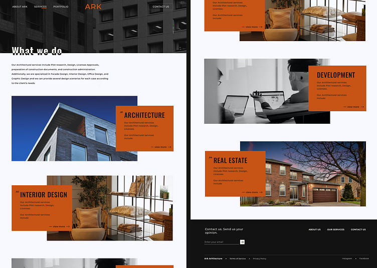 ARK Architecture / UX UI design by Lara Markovinovic on Dribbble ARK Architecture / UX UI design by Lara Markovinovic on Dribbble