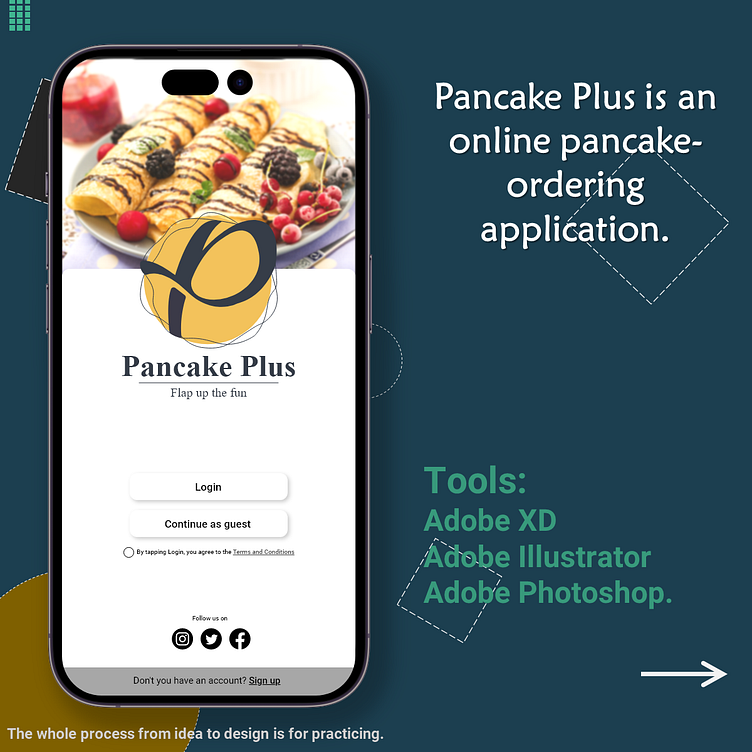 UI Design for Pancake online ordering application using Adobe XD by ...