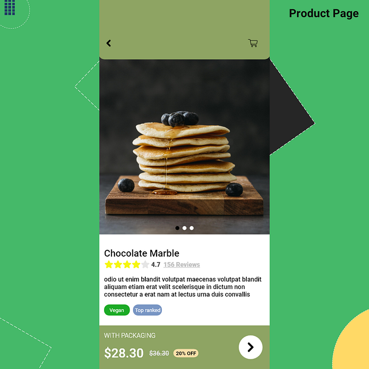 UI Design for Pancake online ordering application using Adobe XD by ...