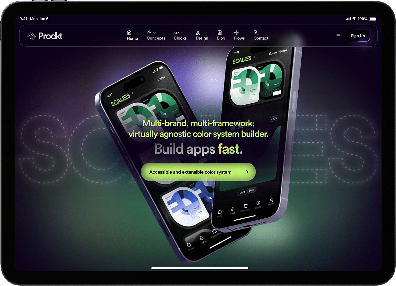 Scales | A Prodkt Concept | Marketing Hero by Bryan Funk on Dribbble