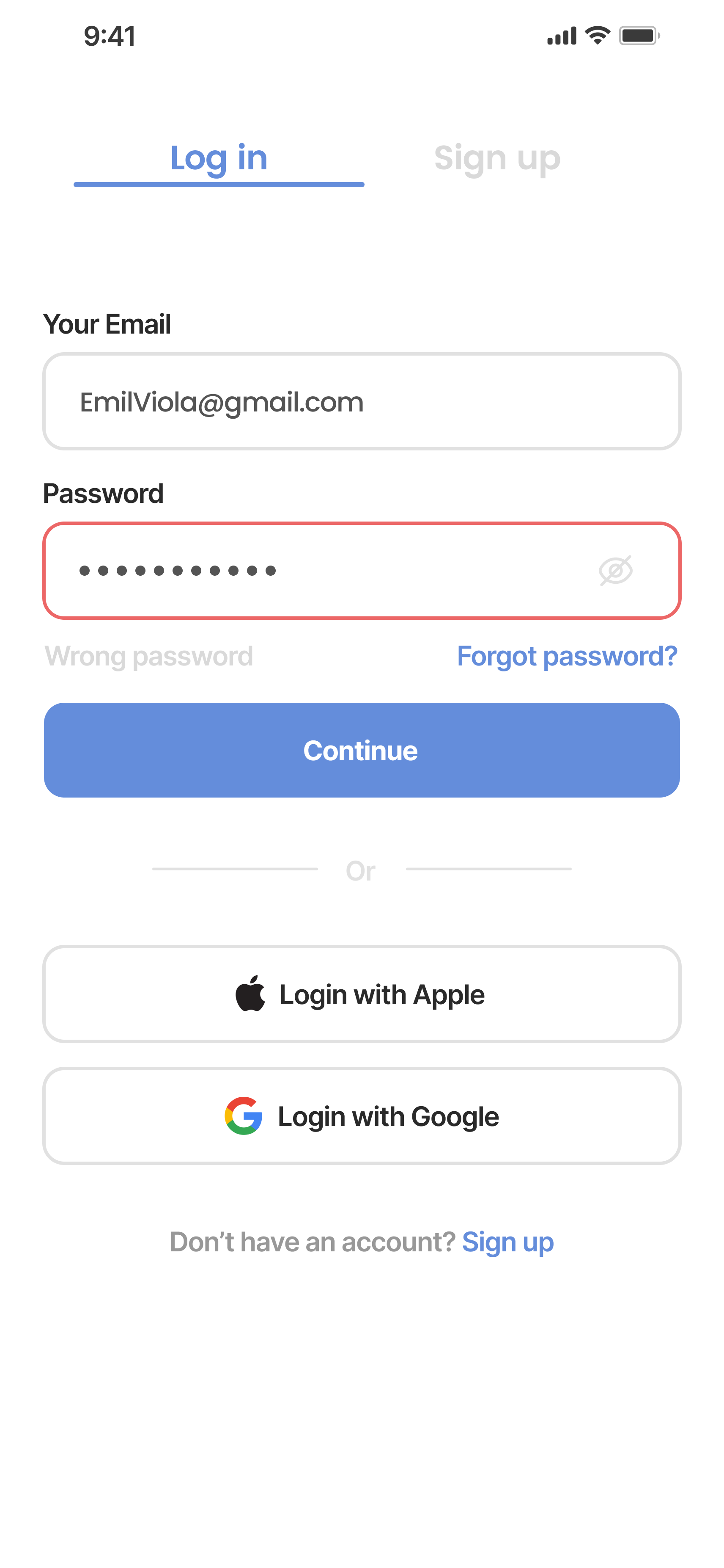 Forgot Password ui design by Musa Mia on Dribbble