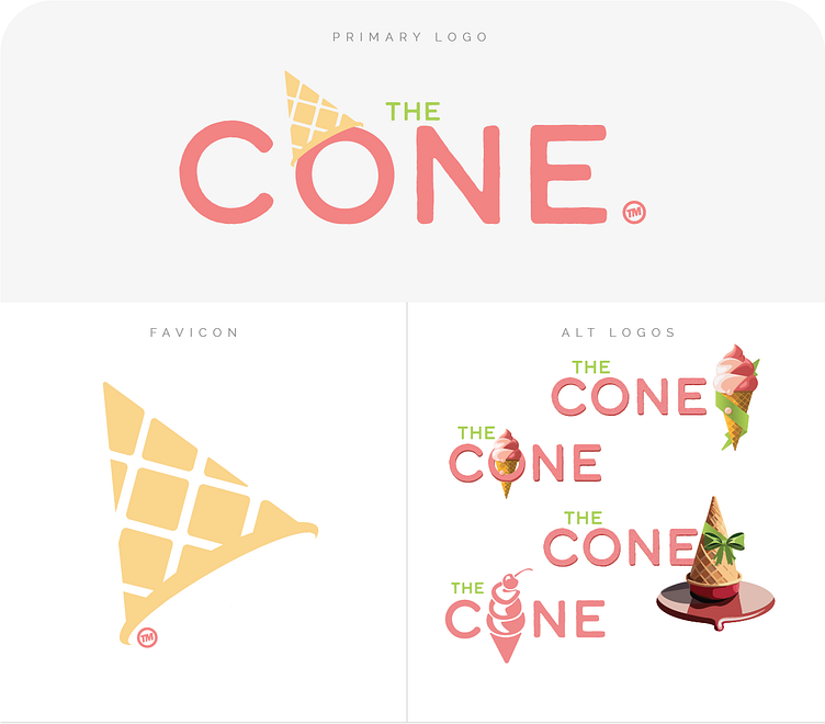 The Cone - Branding Identity by Amberly Dawson on Dribbble