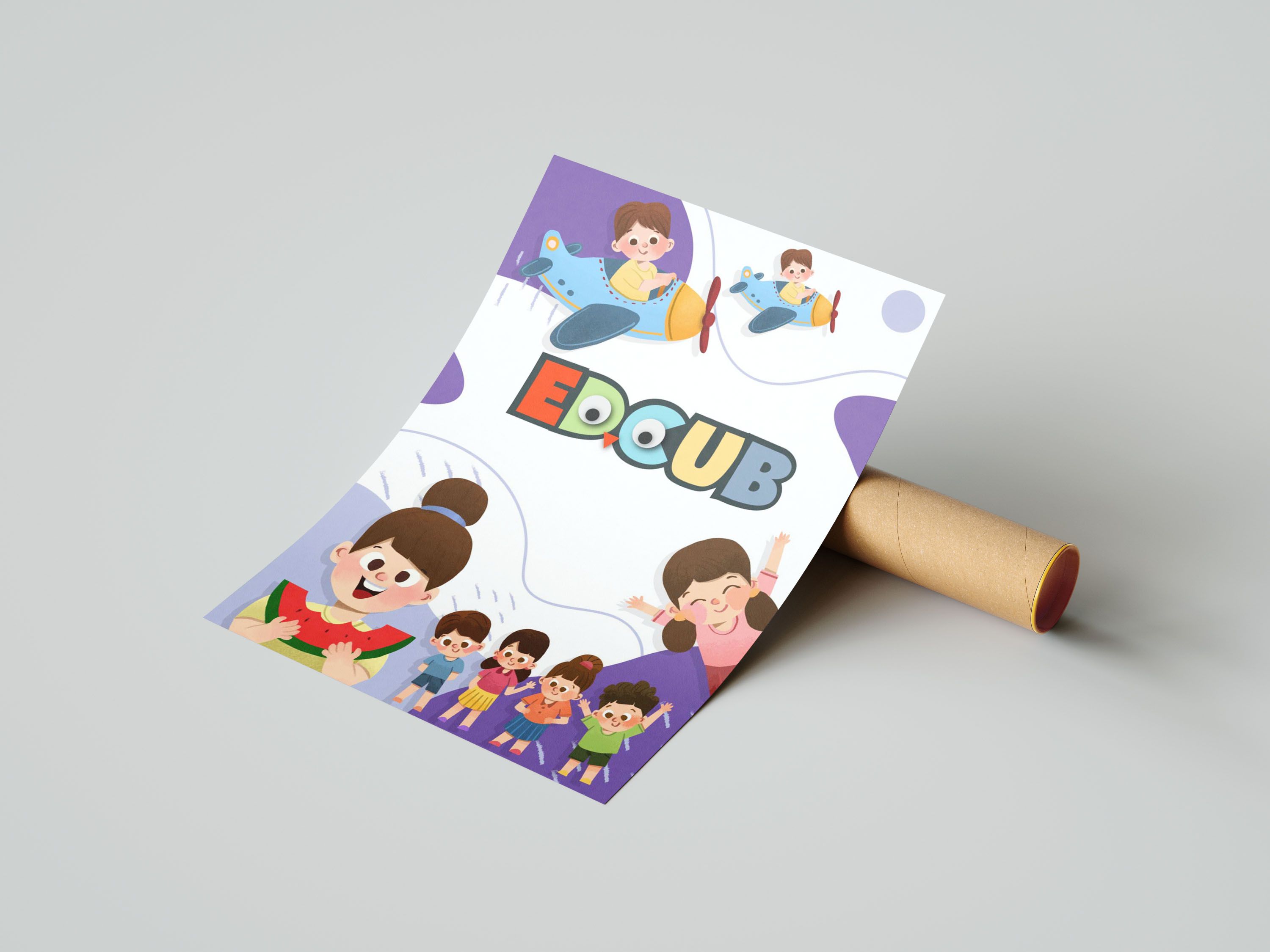 EDCUB- A kids Brand- Branding & App by Joyanto Joy on Dribbble