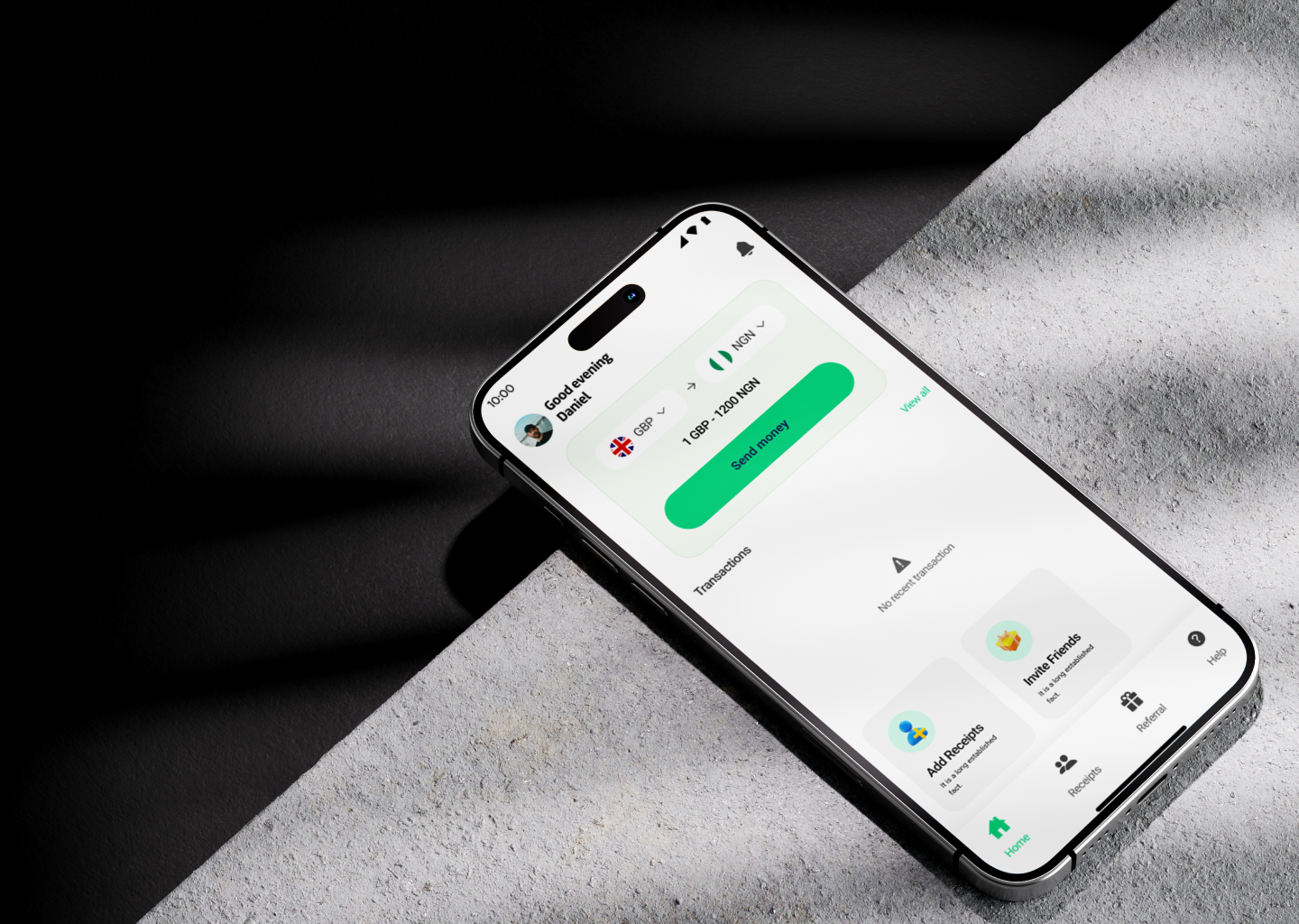 Remittance Mobile App by Abolaji Qudus on Dribbble