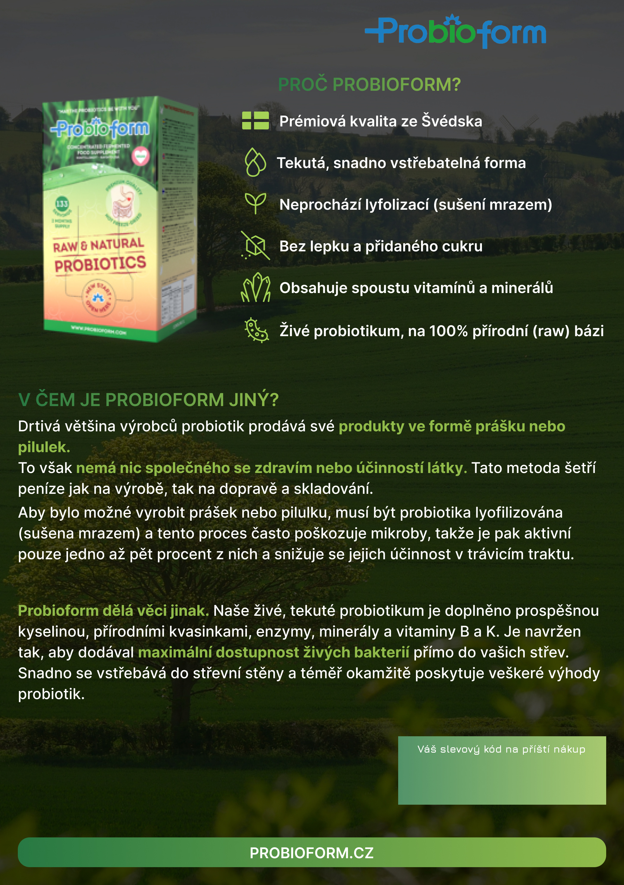 Probioform physical brochure by Val Anfinogenova on Dribbble