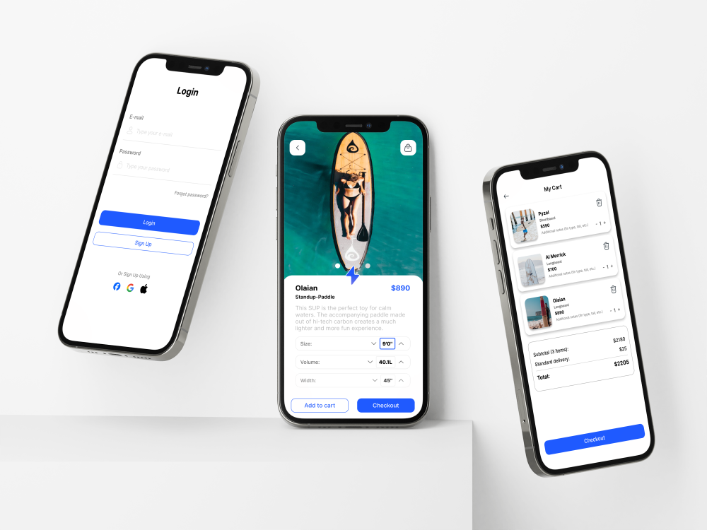 Surfboard E-commerce App by Nate Nogueira on Dribbble
