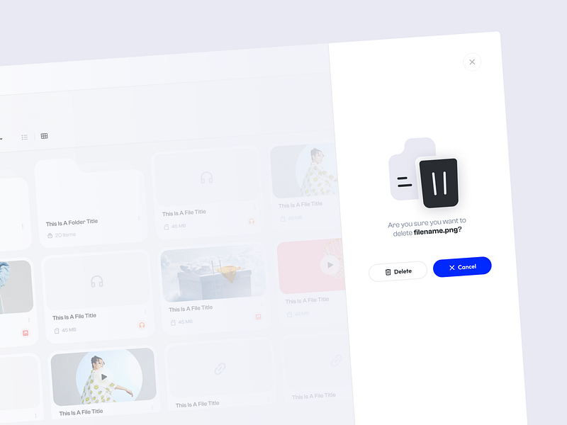 Browse thousands of Confirm Delete images for design inspiration | Dribbble