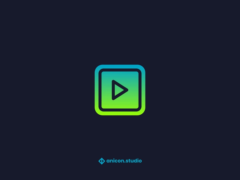 Animated Lottie Play button! by Anicon Studio on Dribbble