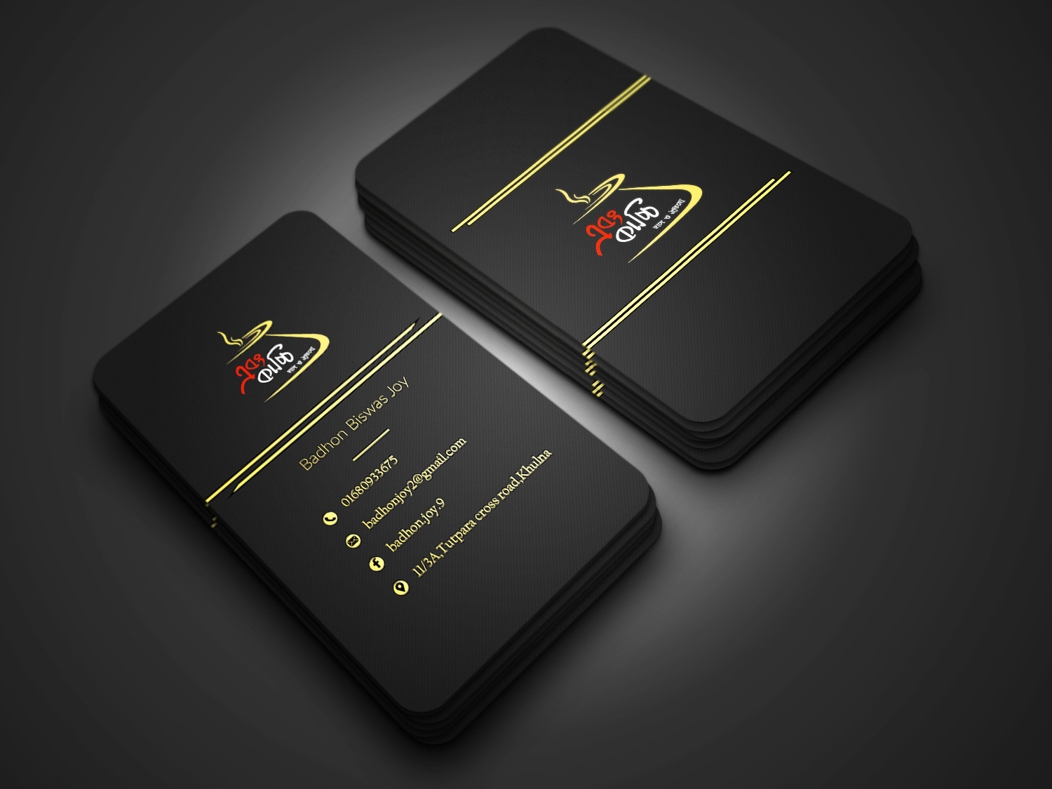 Business Card Design by Badhon Biswas Joy on Dribbble