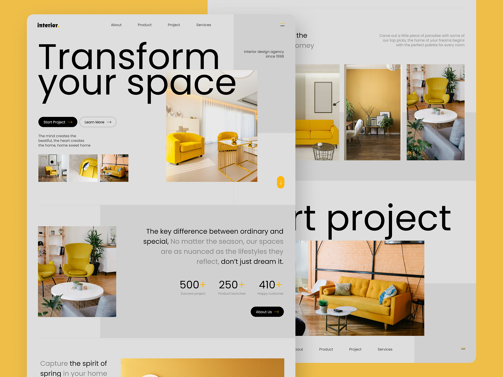 Interior - Web Design by Anastasiia Rempel on Dribbble