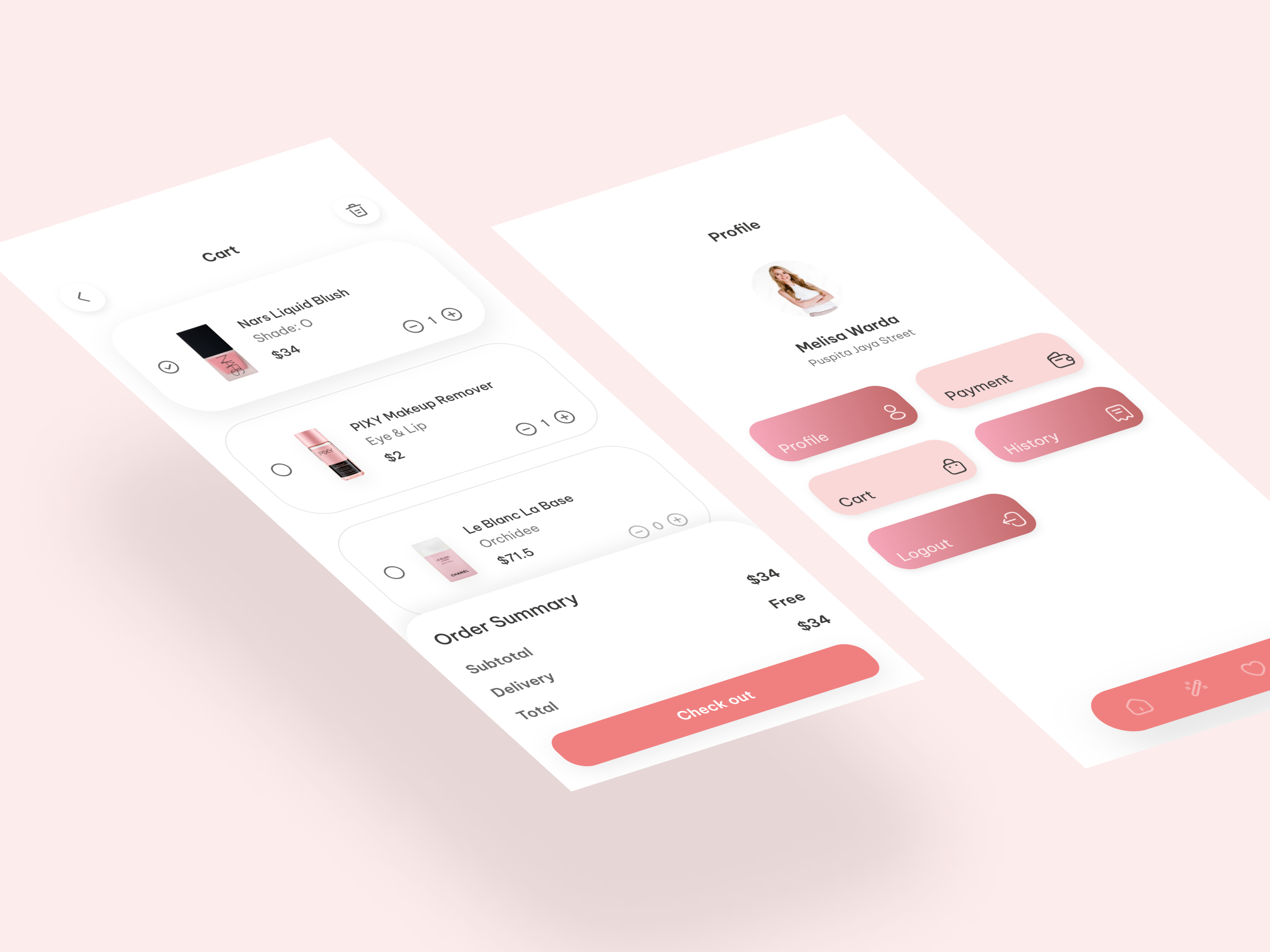 Betry: Beauty Shop App Design by Muhammad Ilham Yahya on Dribbble