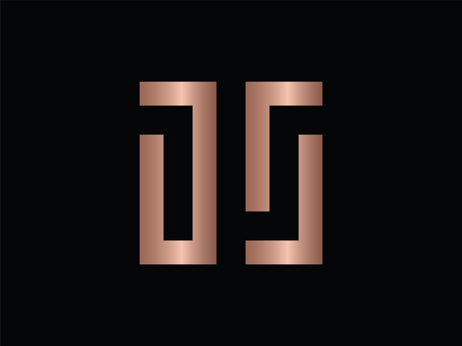 Geometric Luxury Initials DS by Nazla Rosiana Mathofani on Dribbble