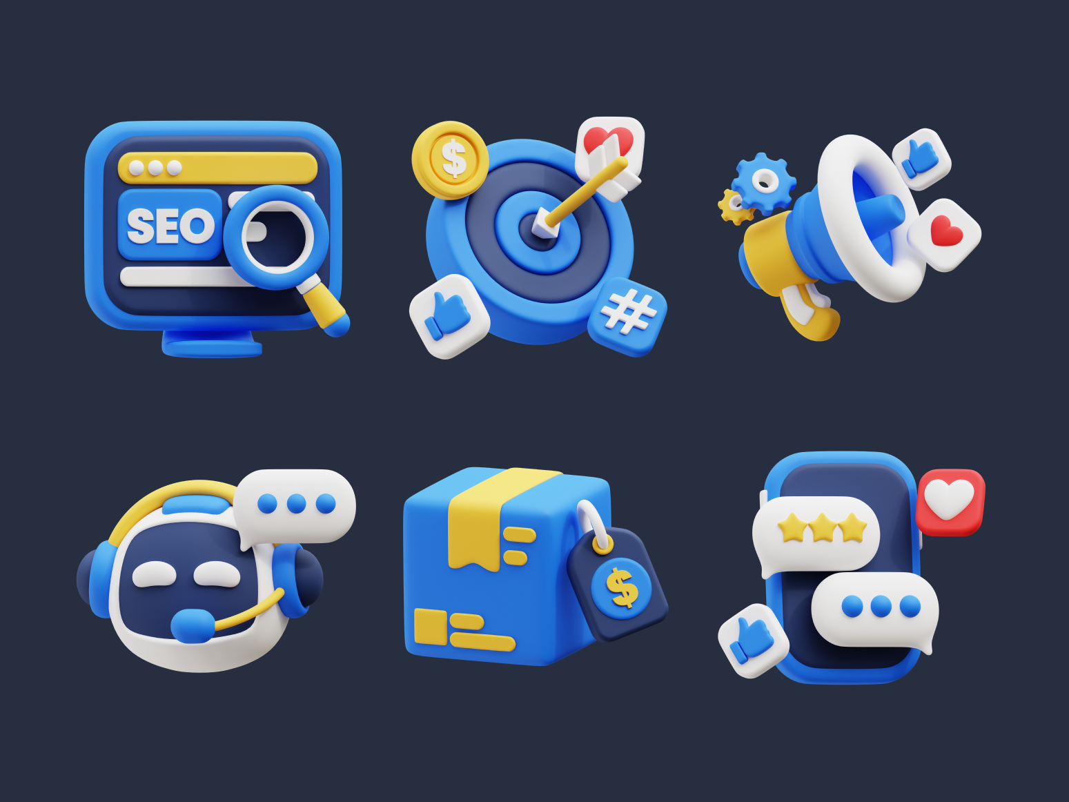 Social Media Marketing - 3D Icon by Pixfinity on Dribbble