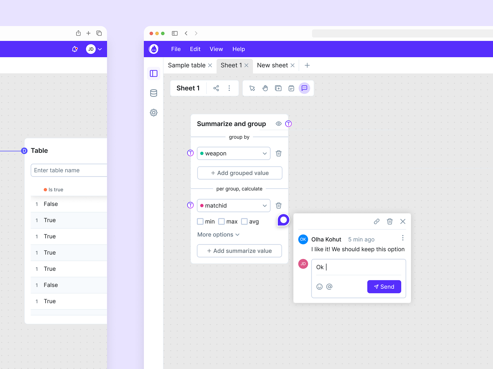How we redesigned no-code data analysis platform by eleken on Dribbble