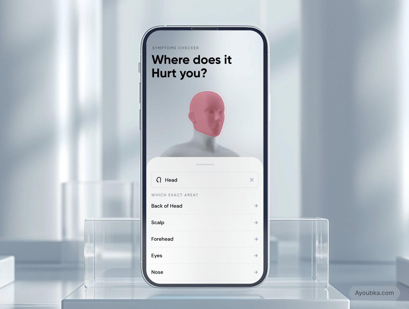 AI Symptoms Checker by Ayoub kada on Dribbble