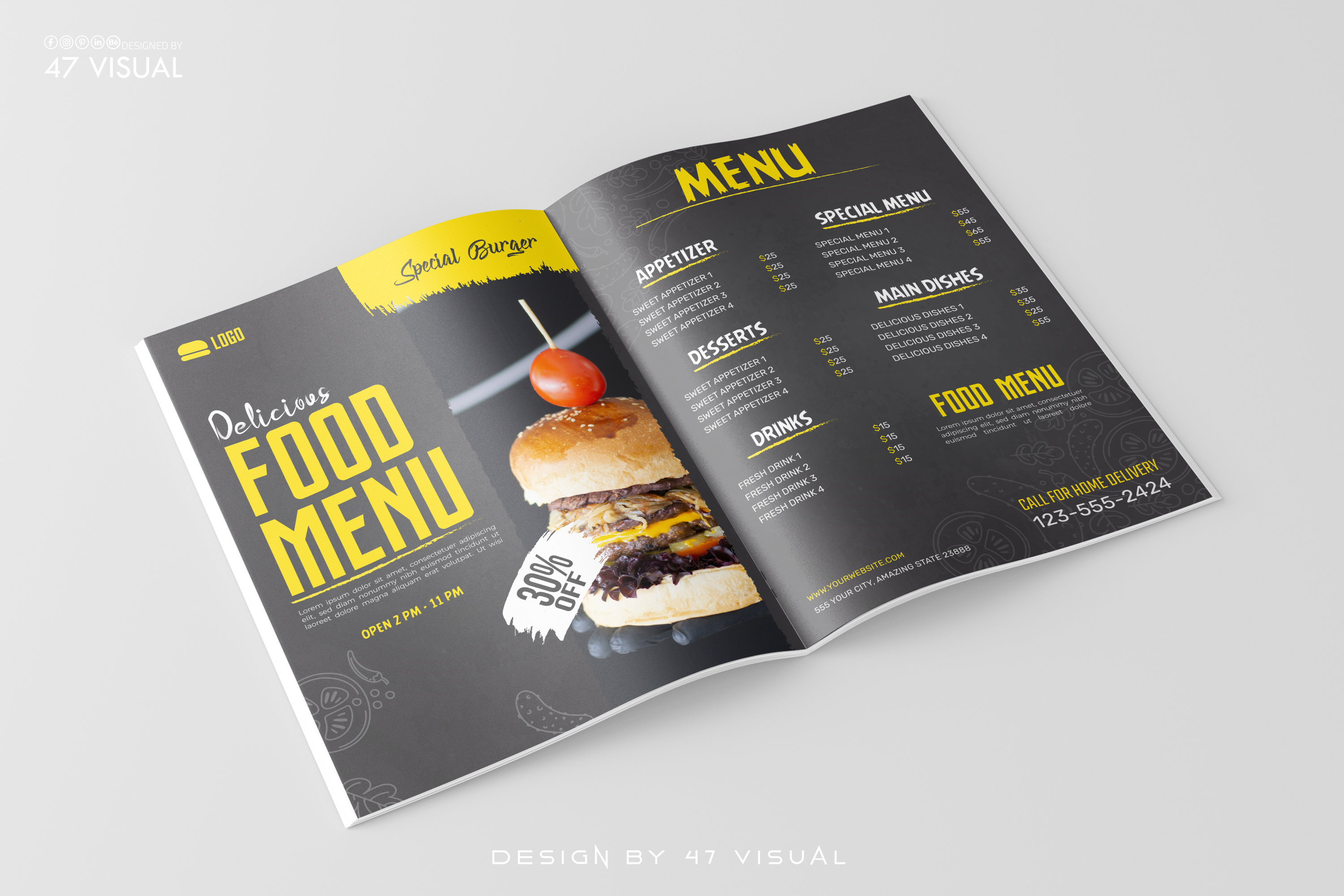 Restaurant Food Menu Design. by Jahid Ahmed on Dribbble