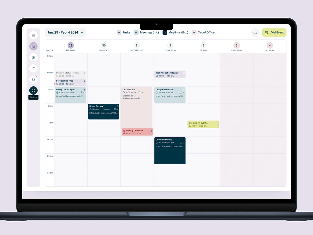 Oh, Snap! Calendar App UI Design by Alex Cristache on Dribbble