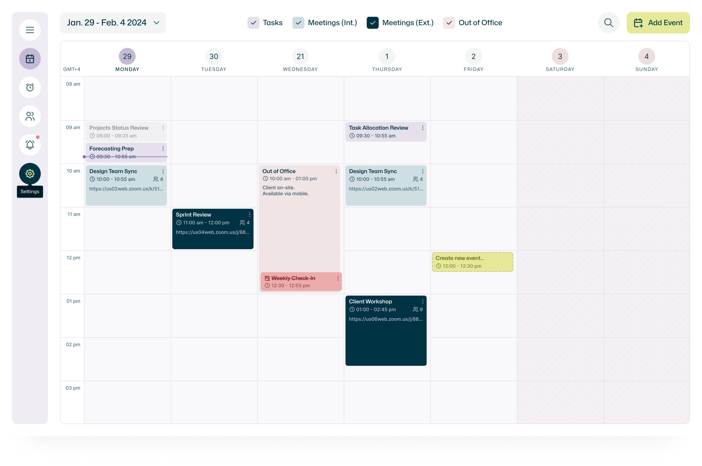 Oh, Snap! Calendar App UI Design by Alex Cristache on Dribbble
