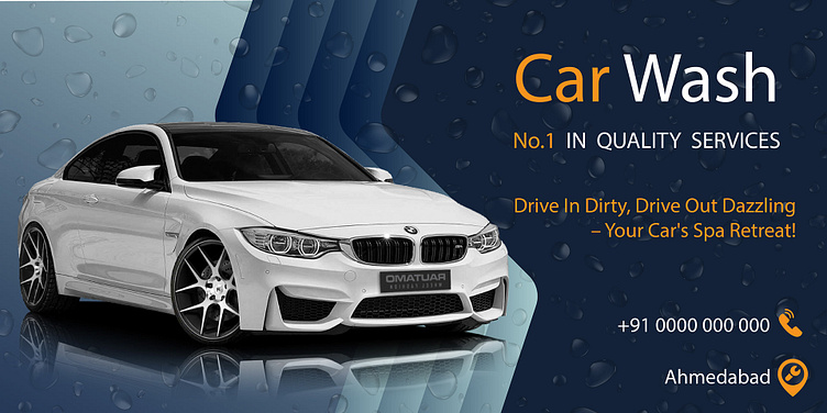 Car Washing Hoarding Design by Devang Mandviya on Dribbble