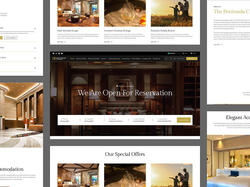 Browse thousands of Hotel Website UI Design images for design ...