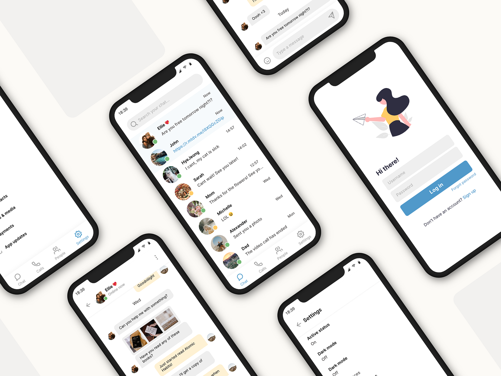 Chat App Ui By Nicole On Dribbble
