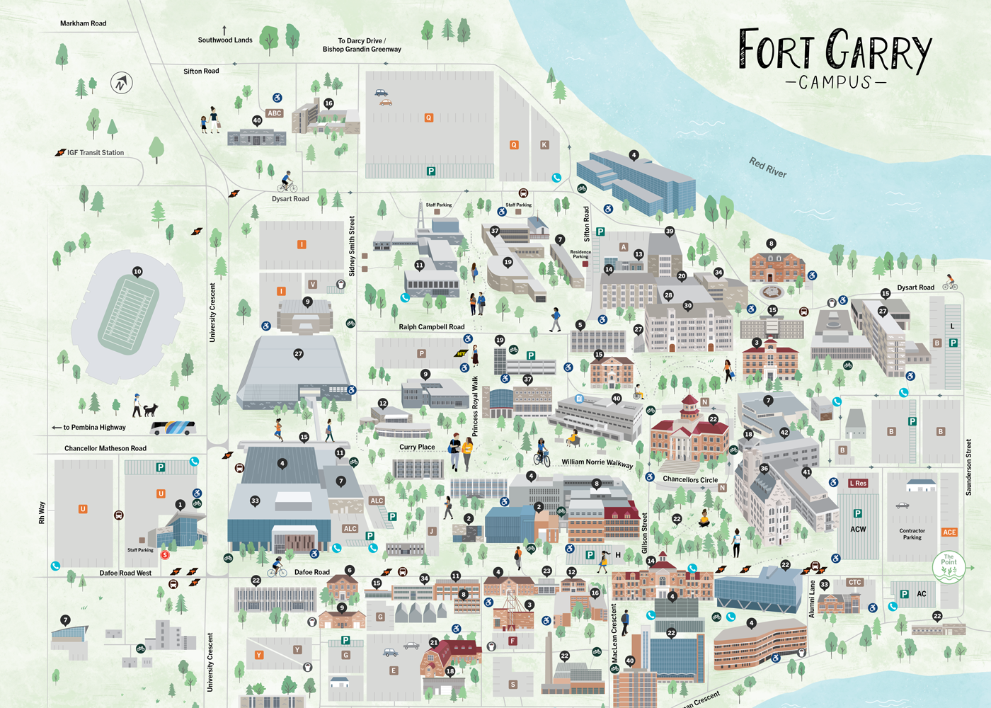 Campus Map designs, themes, templates and downloadable graphic elements ...