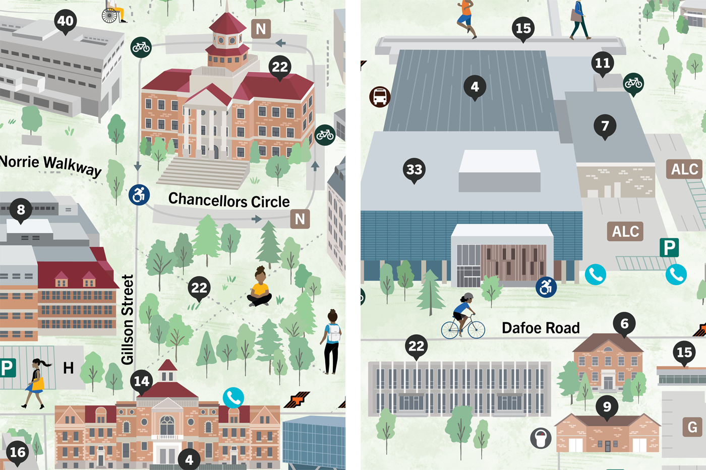 University of Manitoba Campus Maps by Melissa Archer on Dribbble