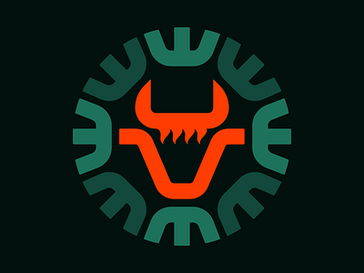 Grazing cattle - logo for sale by Ethan Fender on Dribbble