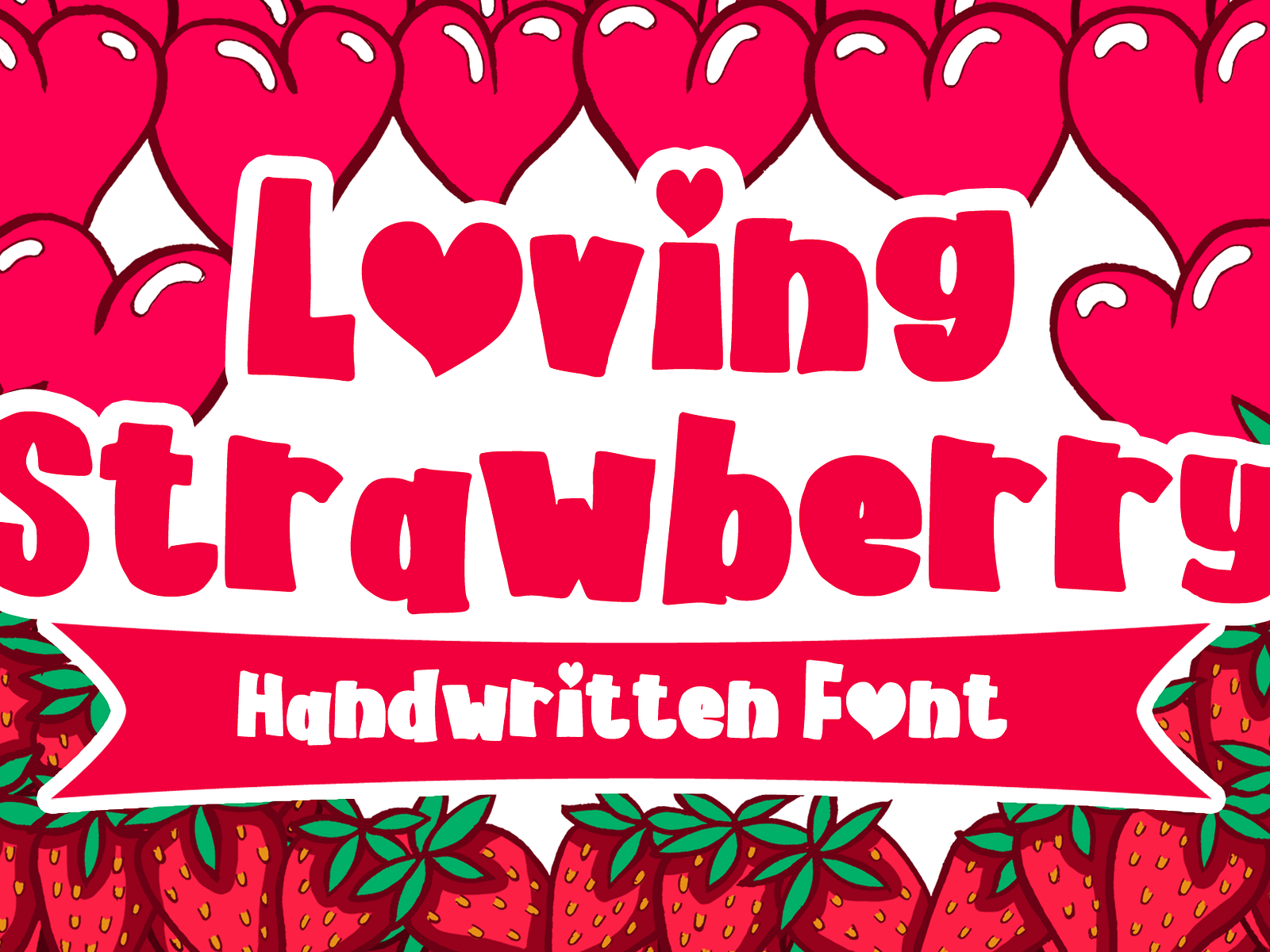 Loving Strawberry Font by MVMET fonts on Dribbble